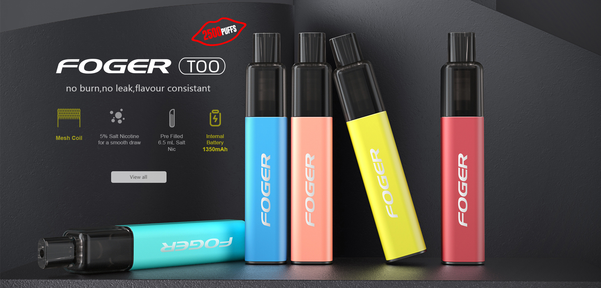 New Arrivals-----Foger Too 2500puffs Disposable Pod Kit_新闻_FOGER